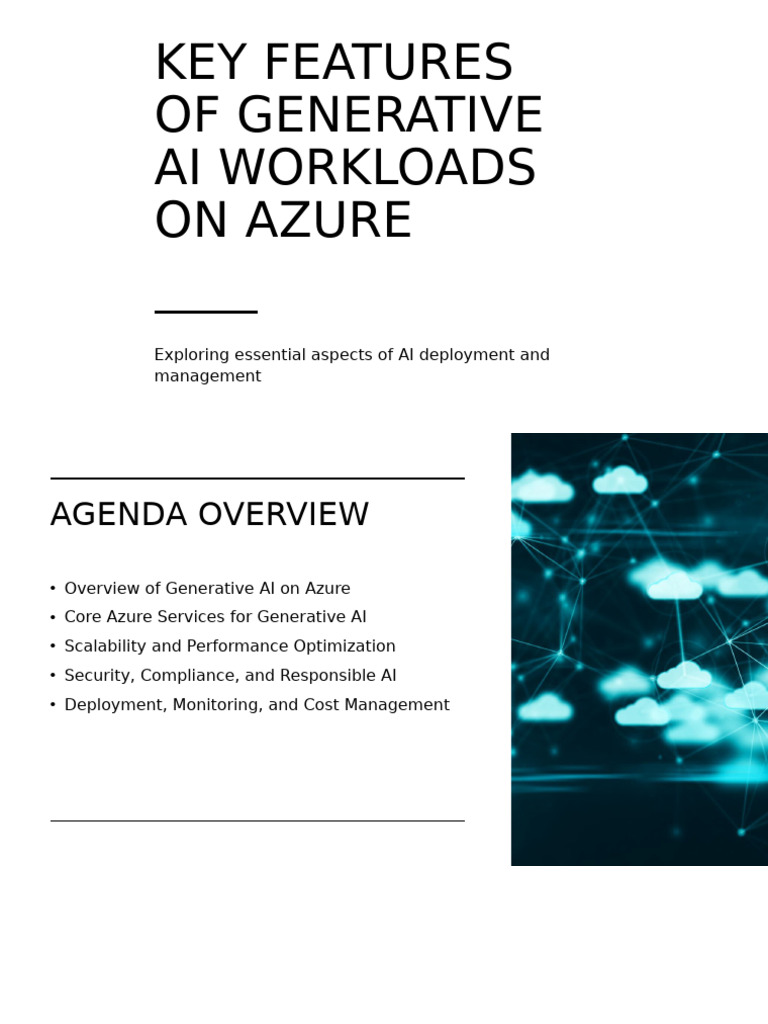 Key Features of Generative AI Workloads On Azure | PDF | Microsoft Azure | Artificial Intelligence