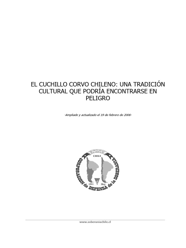 El Cuchillo Corvo: Patrimonio Chileno en Peligro | PDF | Chile