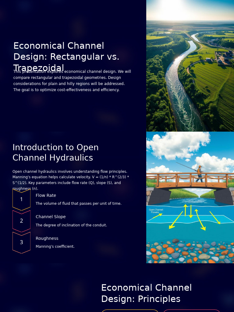 Economical Channel Design Comparison | PDF | Earth Sciences | Civil ...
