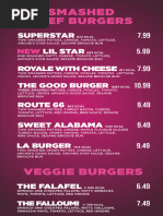 Full Menu PDF | PDF | Hamburgers | Bacon