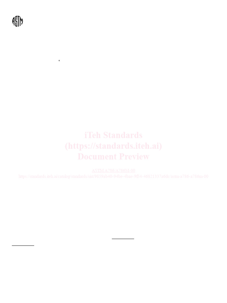 ASTM A786 A786M 00 Cheq Plate | PDF | Steel | Structural Steel