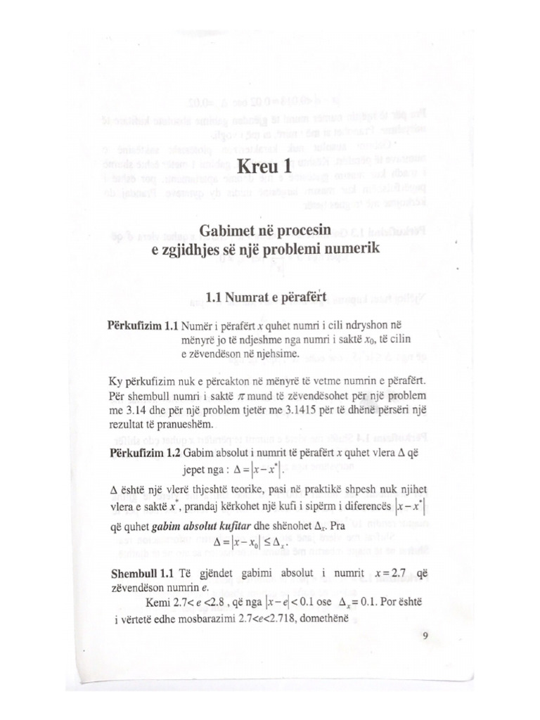 Gabimet Në Procesin Llogarites | PDF