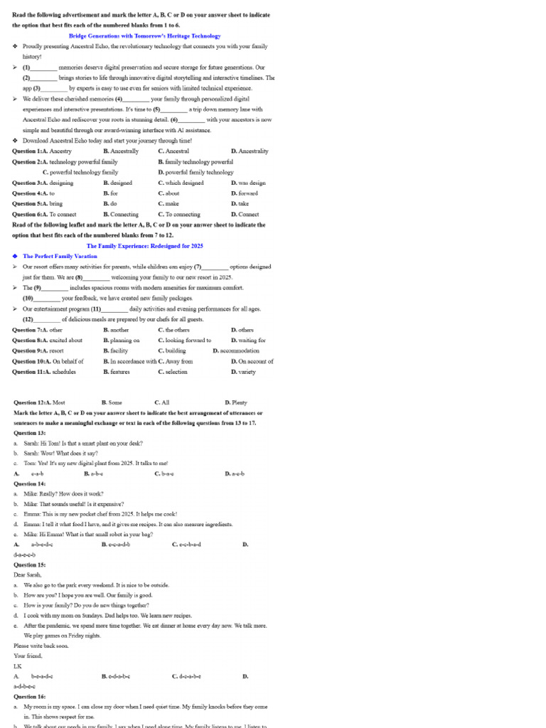 10 Unit 1 Test 2 | PDF