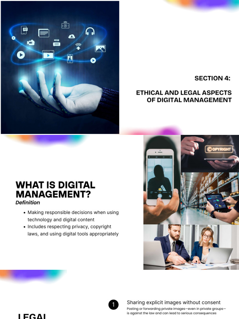 Ethical and Legal Aspects of Digital Management | PDF