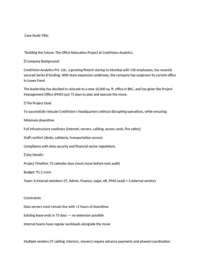 Case Study Pm2 | PDF