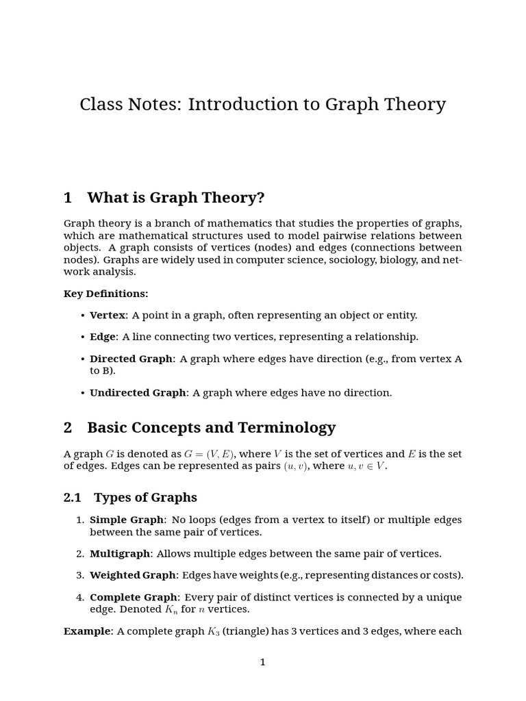 Introduction to Simple Graphs | PDF | Vertex (Graph Theory) | Graph Theory