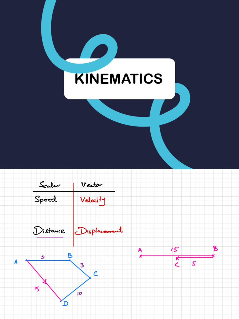 Kinematics Concepts and Calculations | PDF | Acceleration | Velocity