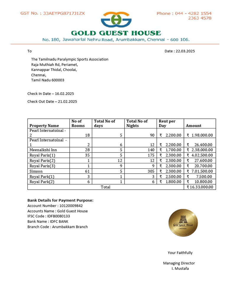 Gold Guest House - Updated | PDF