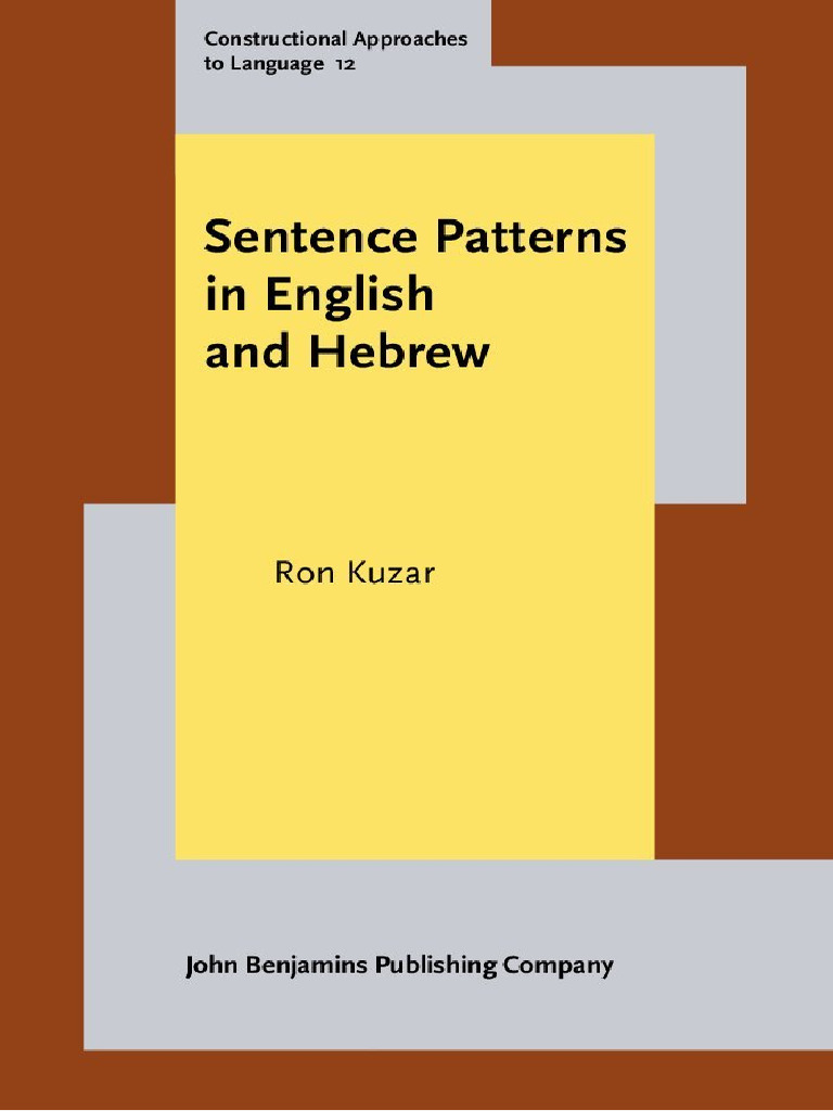 English and Hebrew Sentence Patterns | PDF | Syntax | Linguistics
