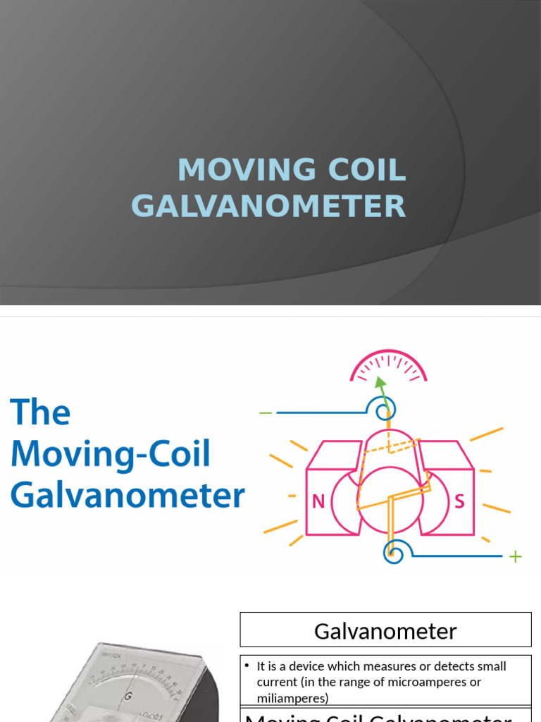 Moving Coil Galvanometer | PDF | Torque | Magnetic Field