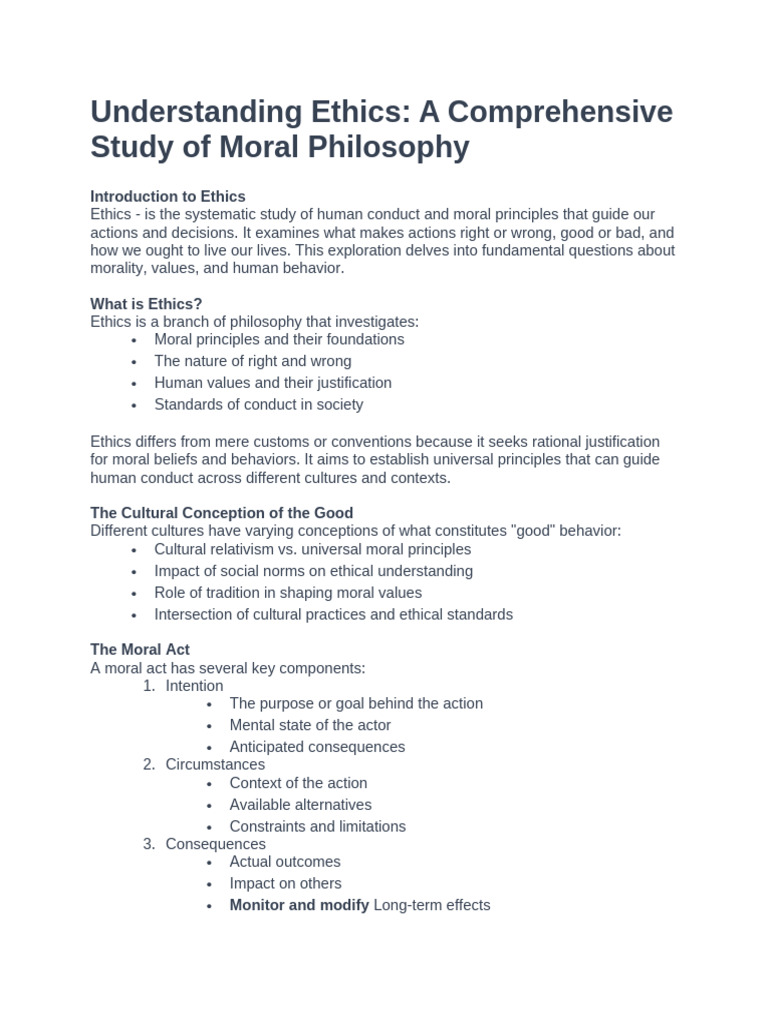 Ethics Gec 8 Prelim Module | PDF | Wisdom | Virtue