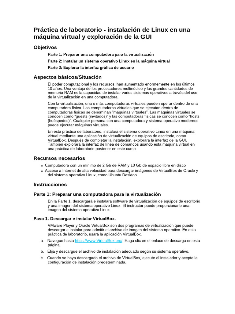 Lab 2 2 3 | PDF | Máquina virtual | Sistema operativo