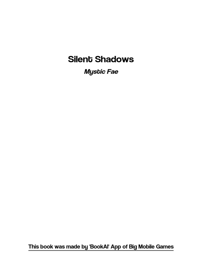 Silent Shadows | PDF