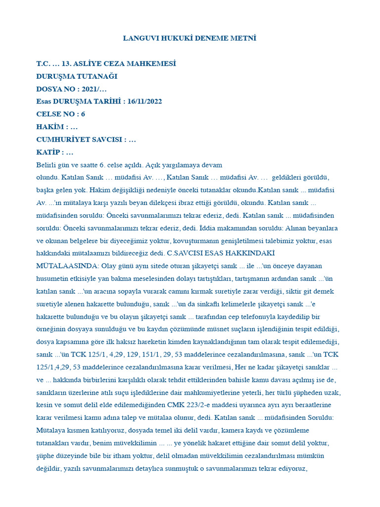 TR Legal Text | PDF