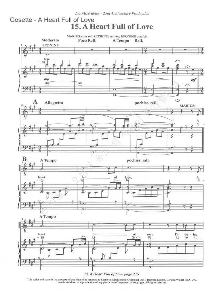 03 Cosette - A Heart Full of Love | PDF