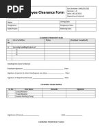 Employee Clearance Form Template | PDF