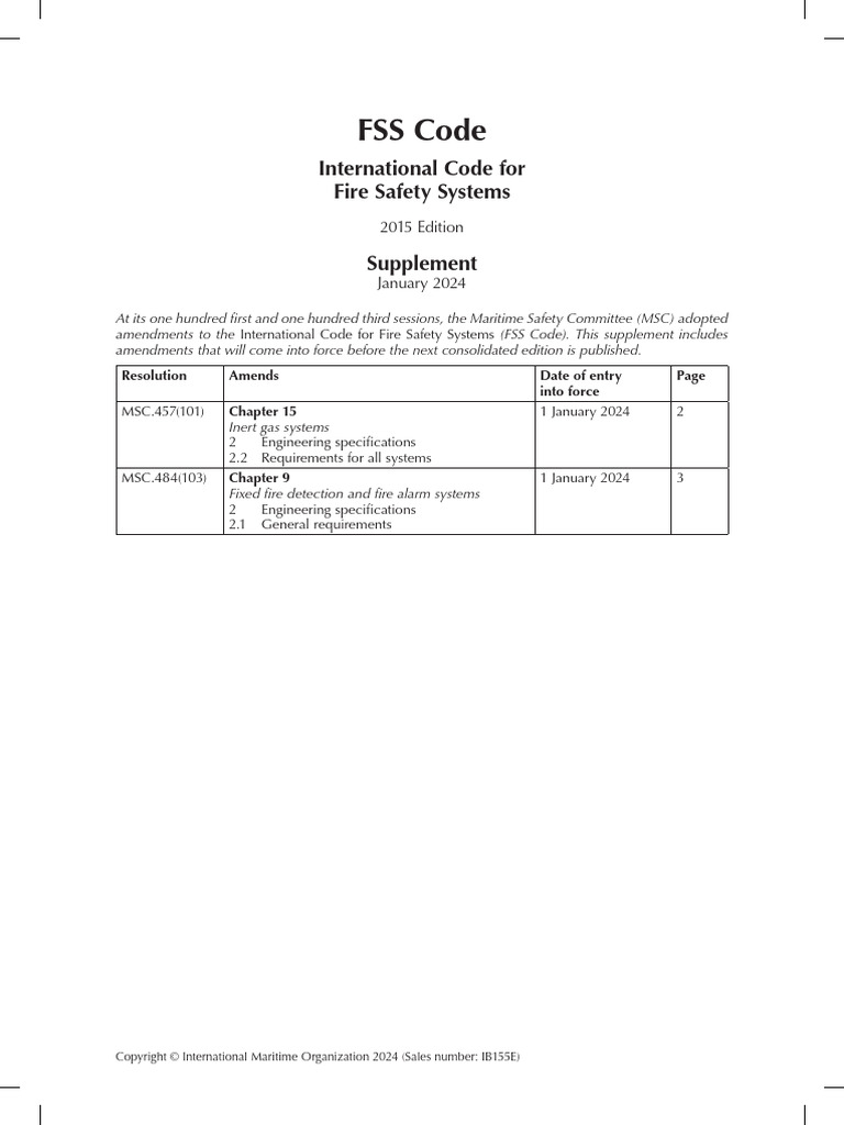 FSS CODE Supplement January2024 PQ | PDF