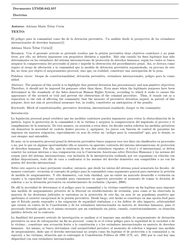 Medida de Aseguramiento Dteció Preventiva | PDF | Mandato | Castigos