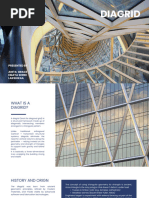 Diagrid System | PDF | Beam (Structure) | Civil Engineering
