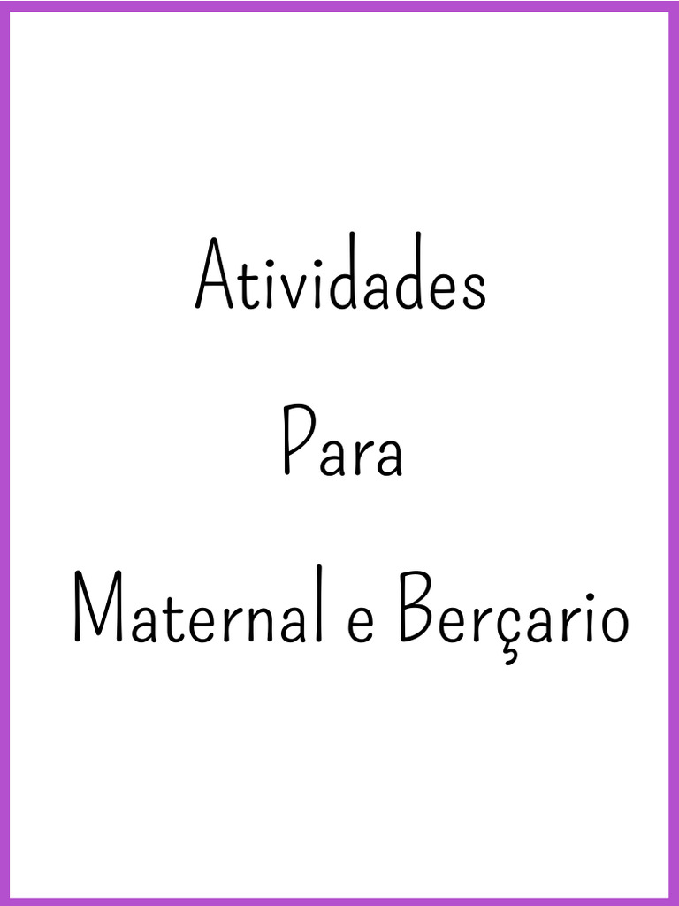 Maternal e Berçario - (BÔNUS) | PDF