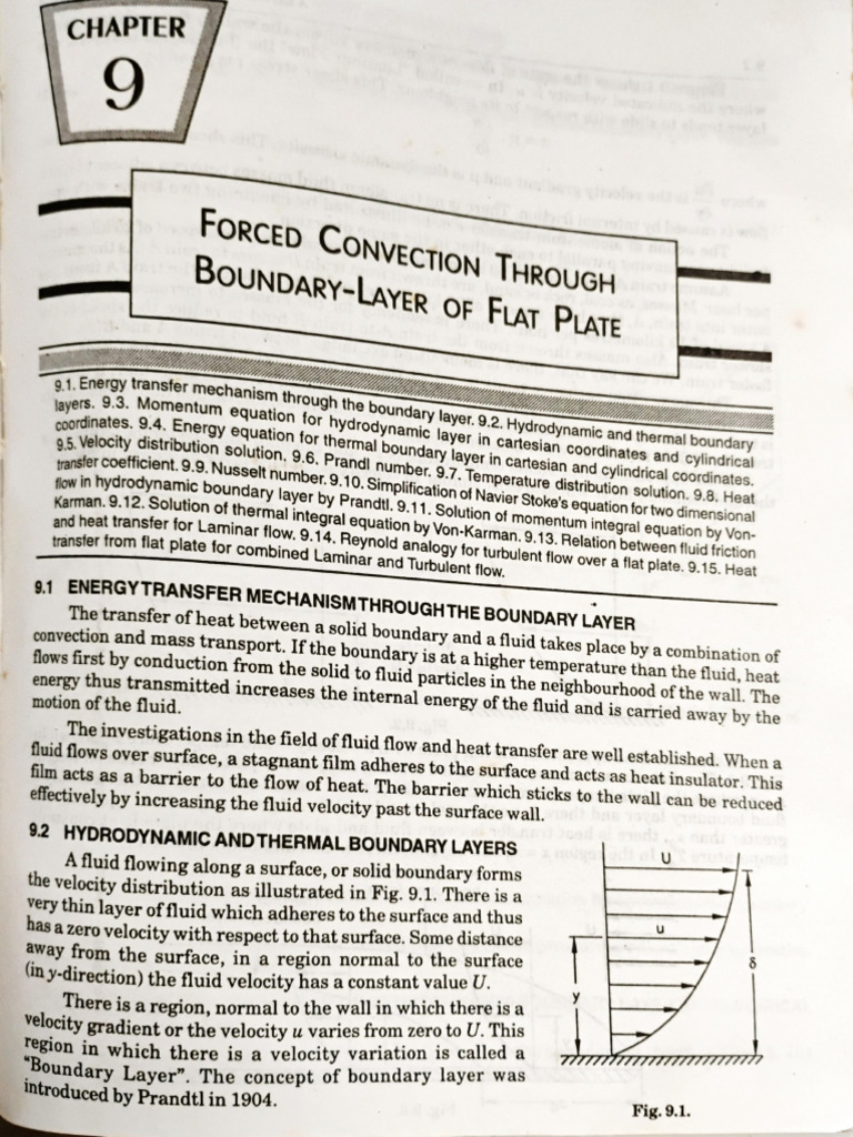 Forced Convection Throught Boundary Layer of Flat Plate | PDF