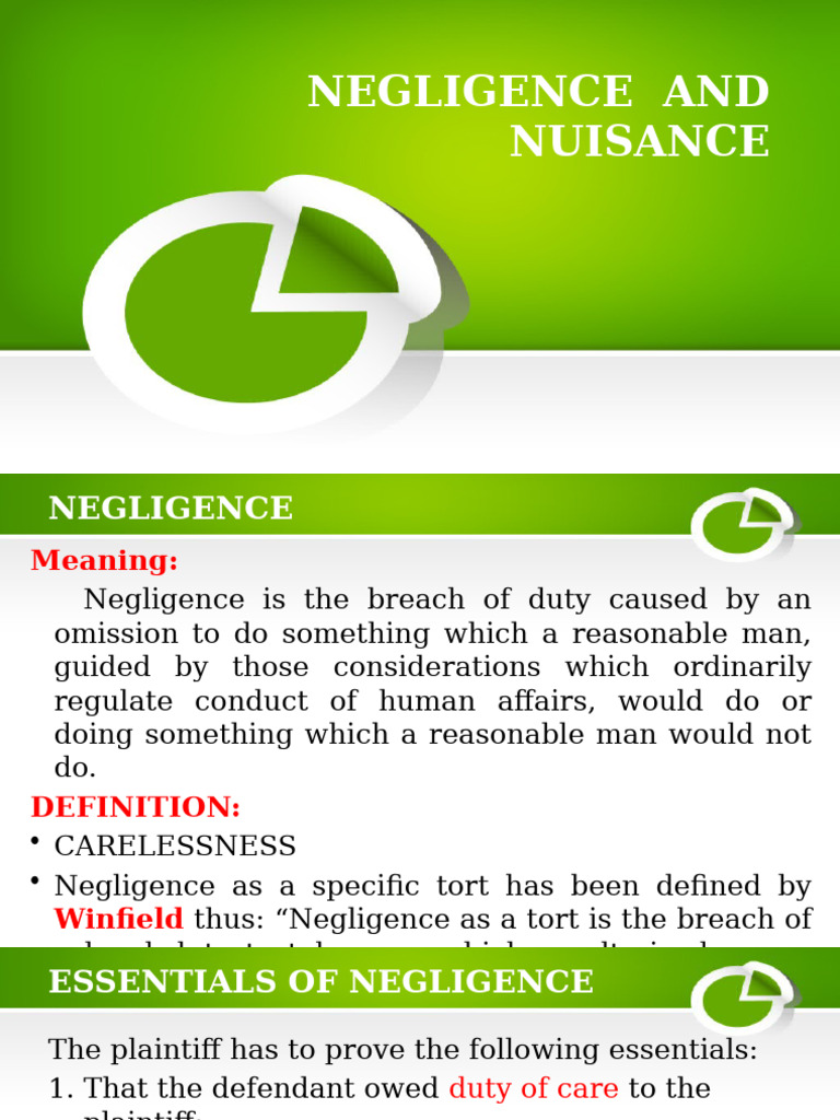 Understanding Human Negligence | PDF | Negligence | Nuisance