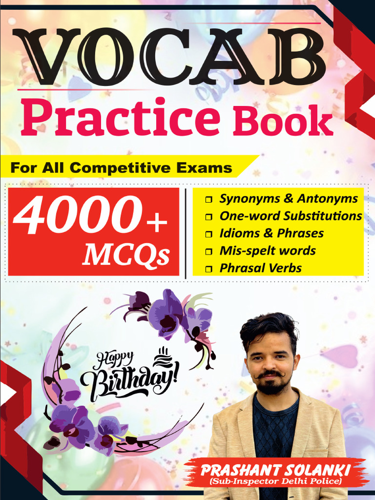 Vocab Practice Book by Prashant Solanki Sir - Converted | PDF | Vocabulary | Lexicology