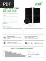 Datasheet Jinko 550Wp P Type - JKM550M 72HL4 V | PDF | Electrical ...