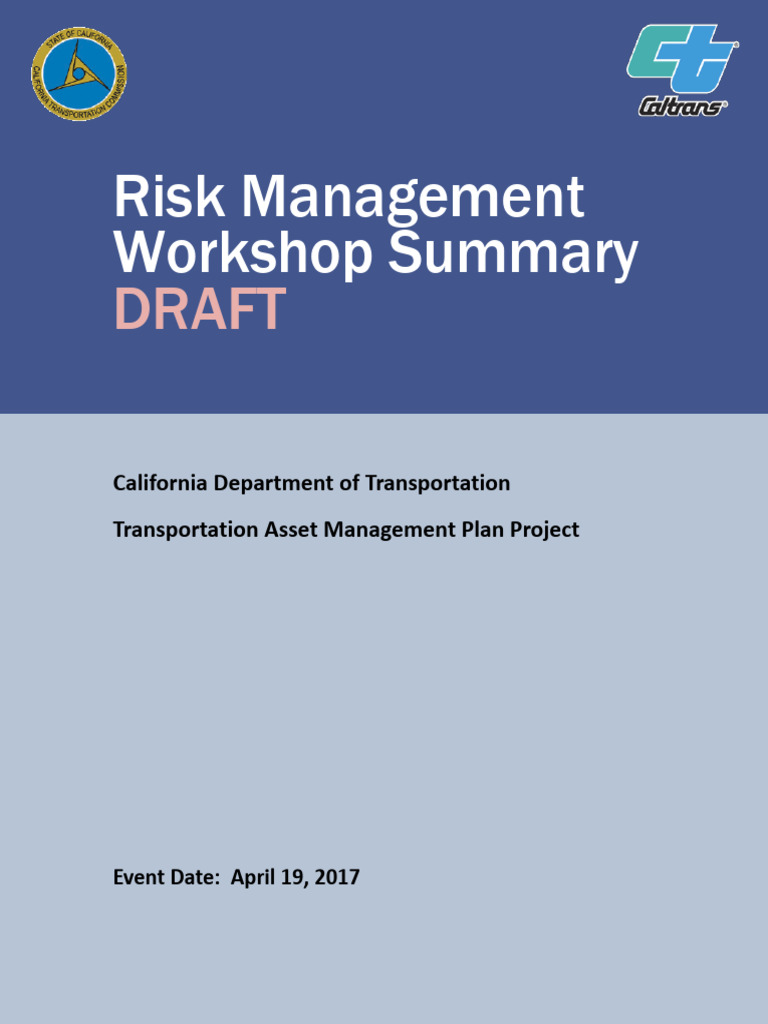 Risk Workshop Summary A11y | PDF | Risk | Risk Management