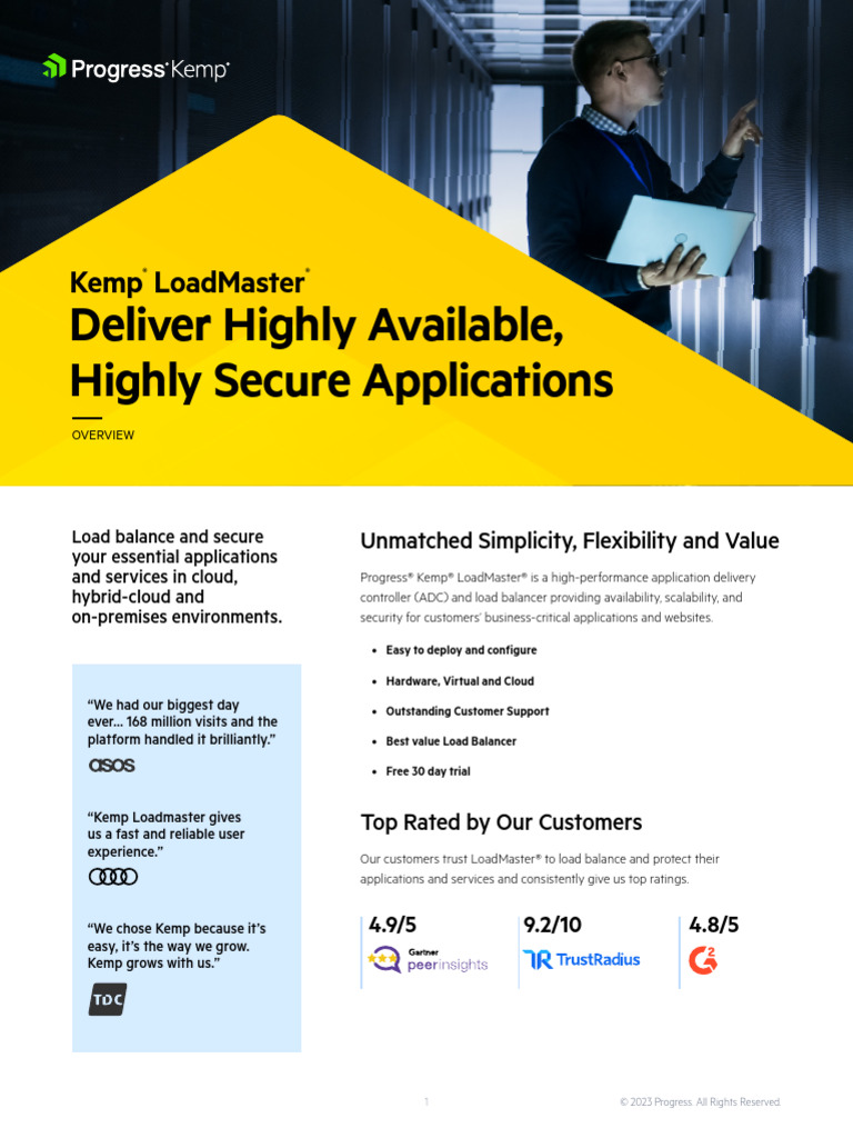 Kemp LoadMaster Overview and Features | PDF | Cloud Computing | Load ...