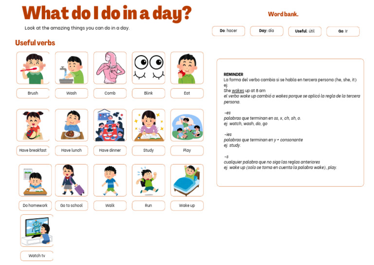 Tarjetas Educativas Oficios Coloridos | PDF