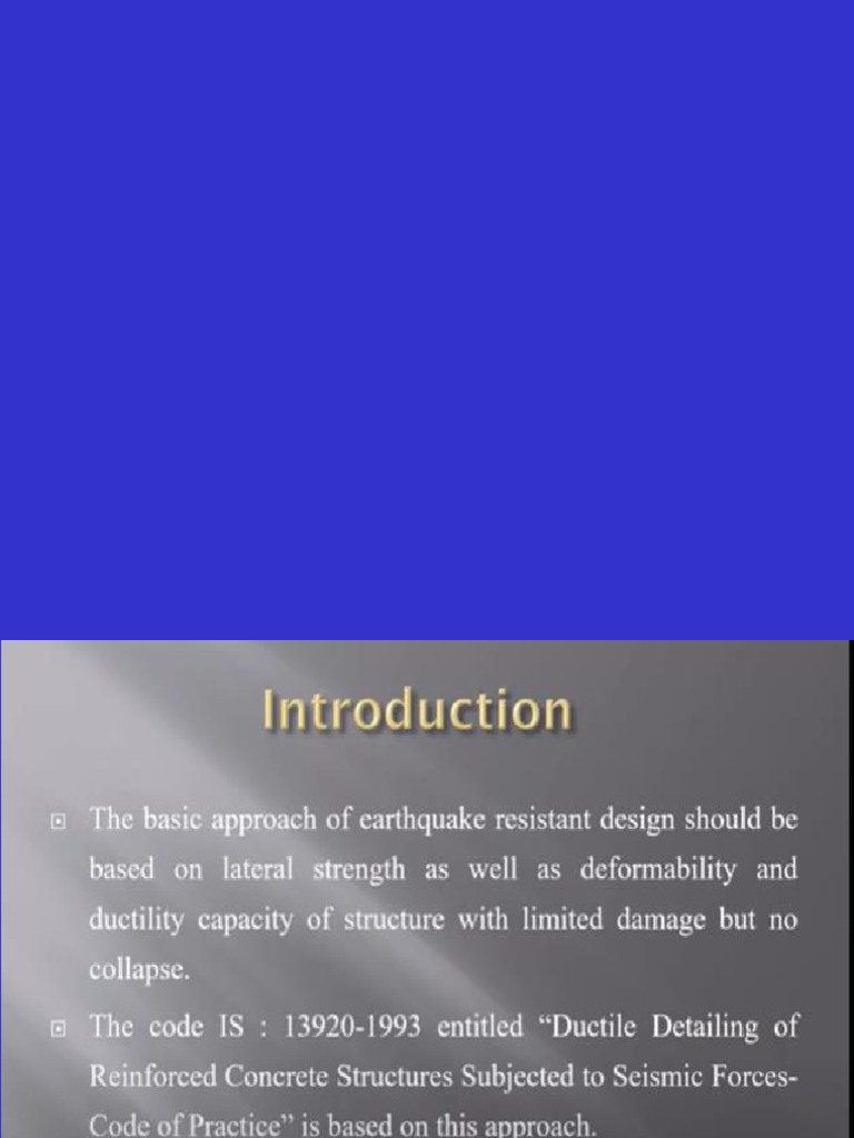Ductile Detailings As Per Is 13920 | PDF