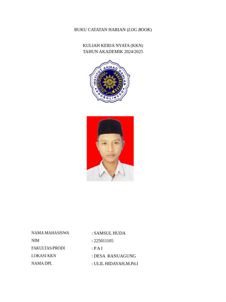 Log Book KKN 2024/2025 di Ranuagung | PDF