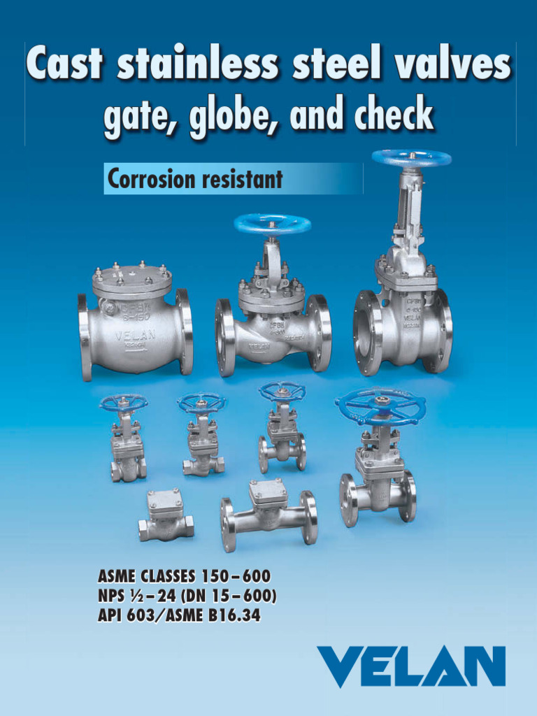 CATalogo Velan Fundidas Inox | PDF | Valve | Cryogenics