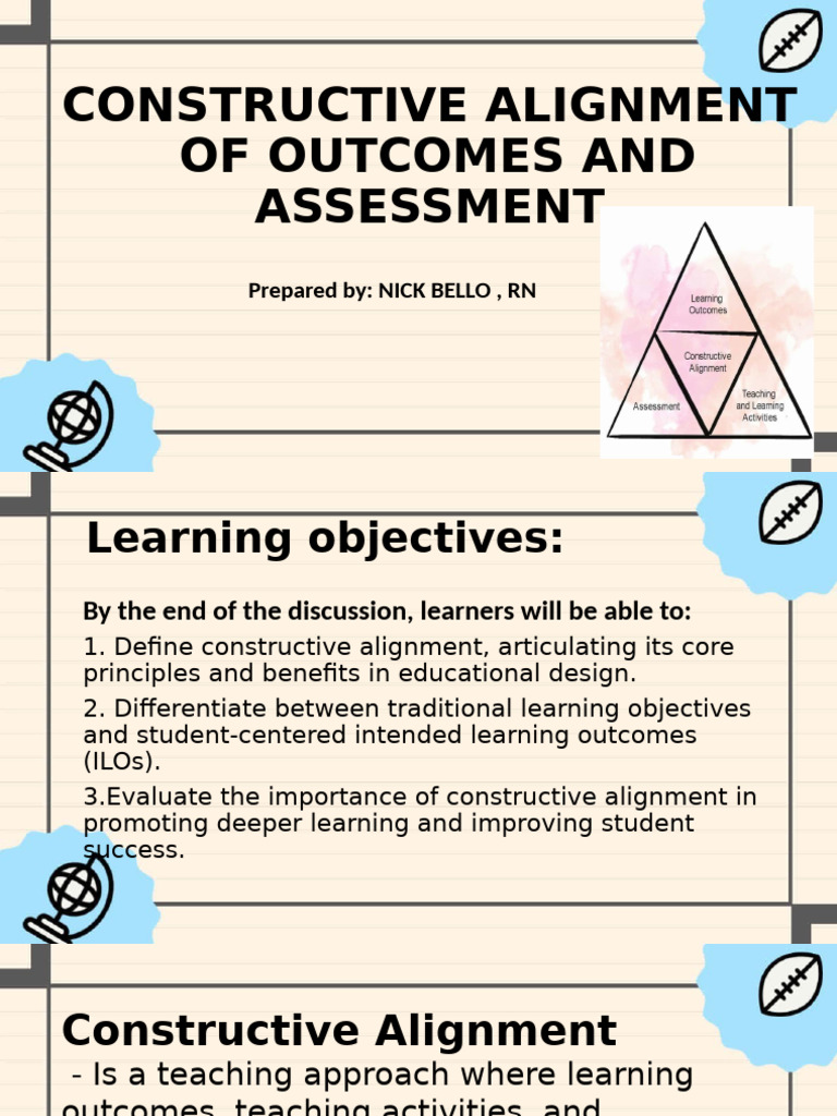 Constructive Alignment of Outcomesasssessment | PDF | Educational ...