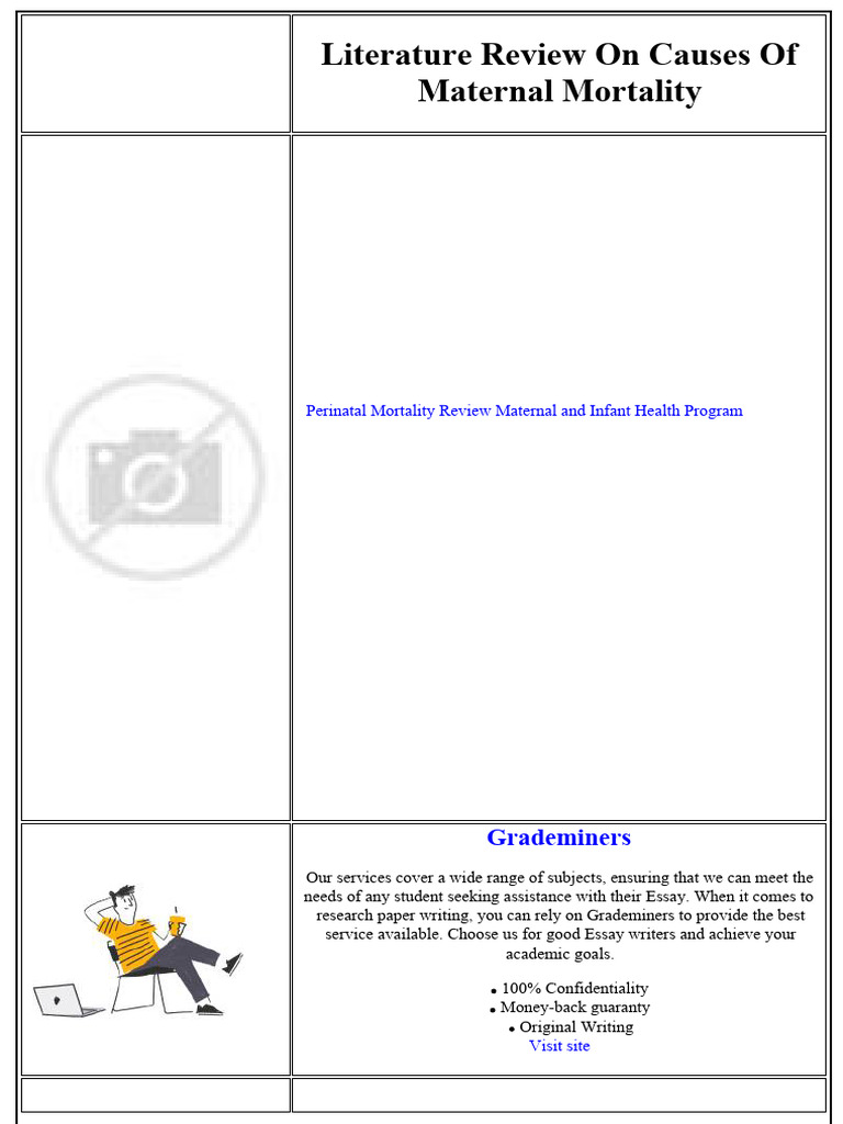 Literature Review On Causes of Maternal Mortality | PDF | Maternal ...