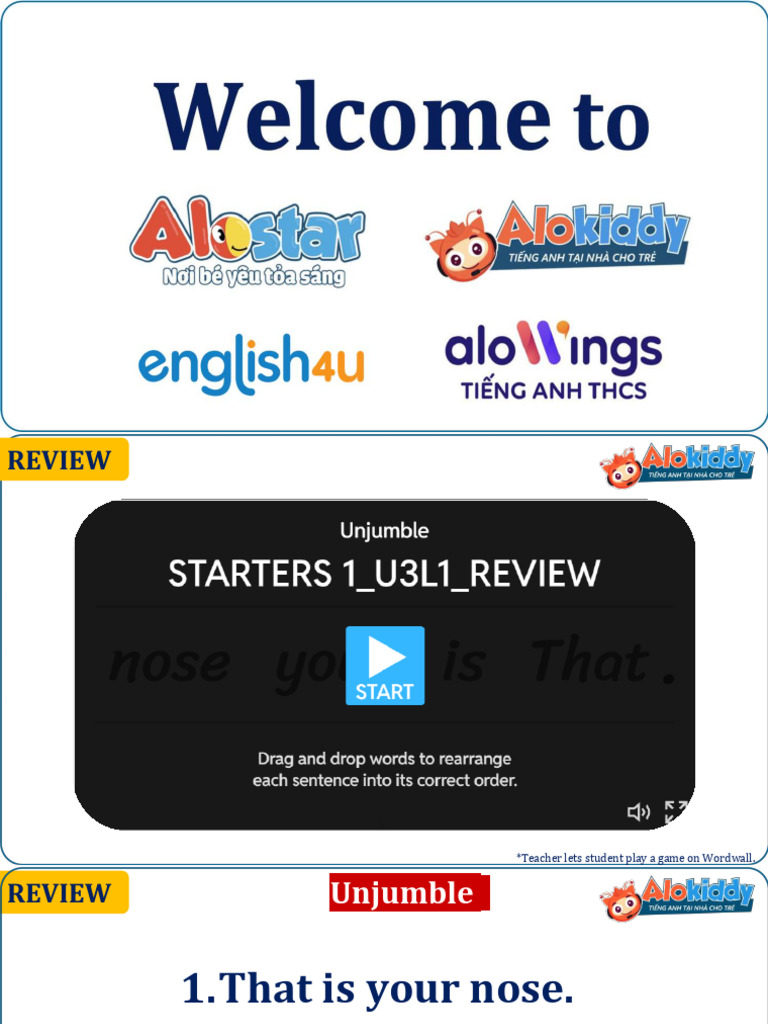 Starters1 U3 L1 Alphabet | PDF | Vocabulary | Grammar