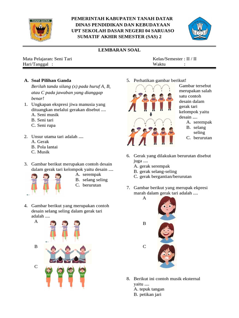 Contoh Gerak Tari Berurutan | PDF