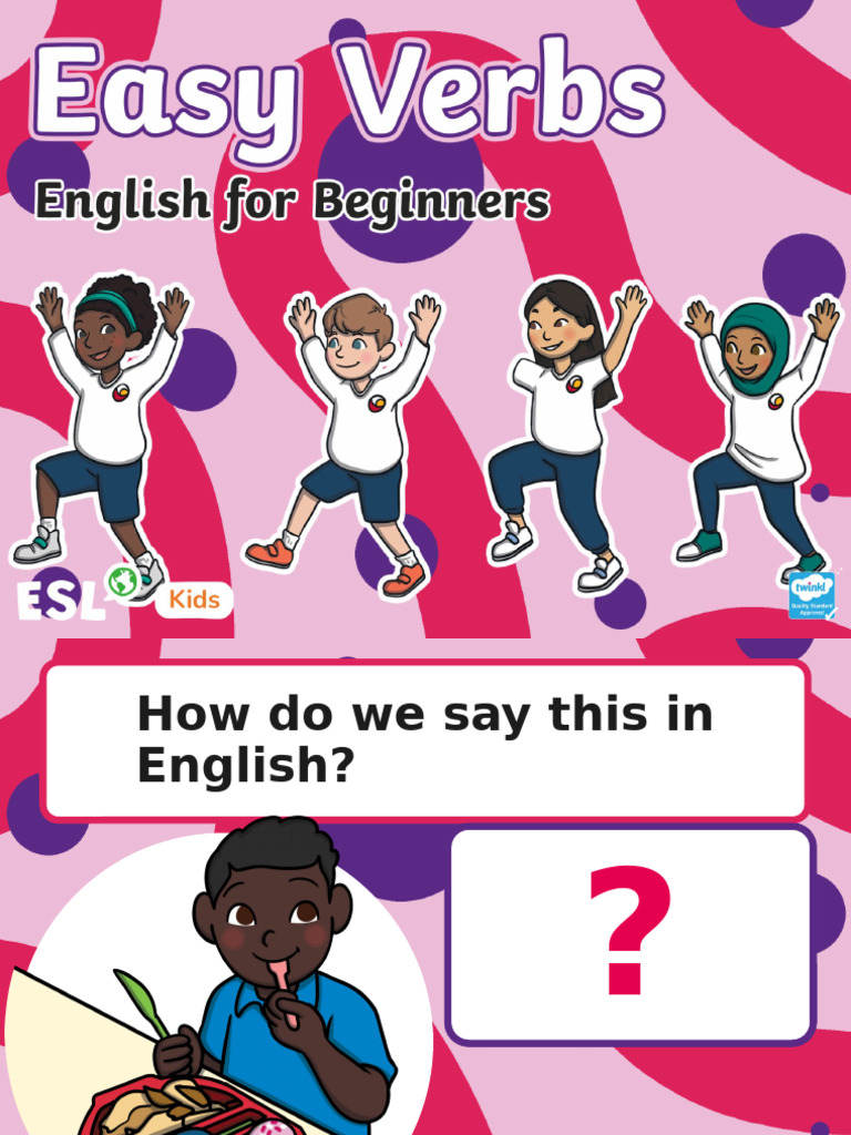 T e 1733843955 Esl English For Beginners Basic Verbs Kids Pre A1 Ver 1 ...