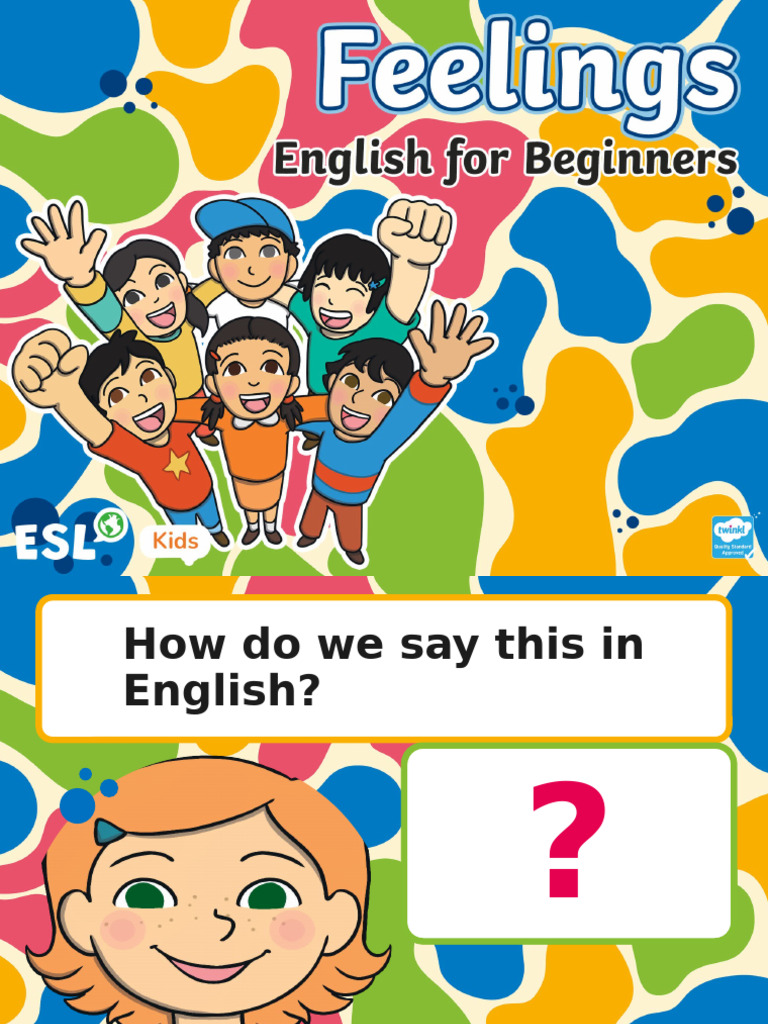 T 1733903383 Esl English For Beginners Feelings Kids Pre A1 Ver 2 | PDF