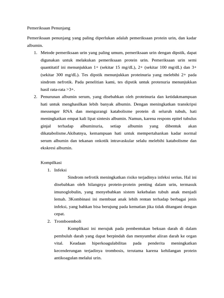 Pemeriksaan Penunjang | PDF