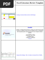 Excel Template For Literature Review | PDF | Essays | Methodology