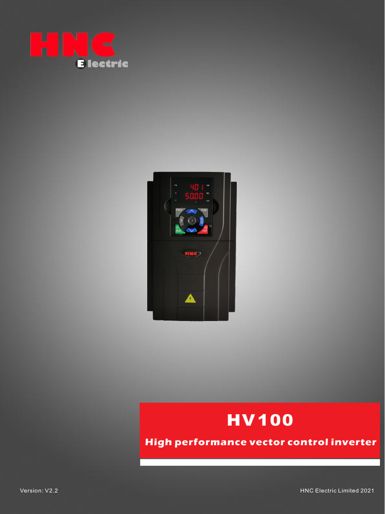 HV100 Series Inverter Manual | PDF | Power Inverter | Mains Electricity