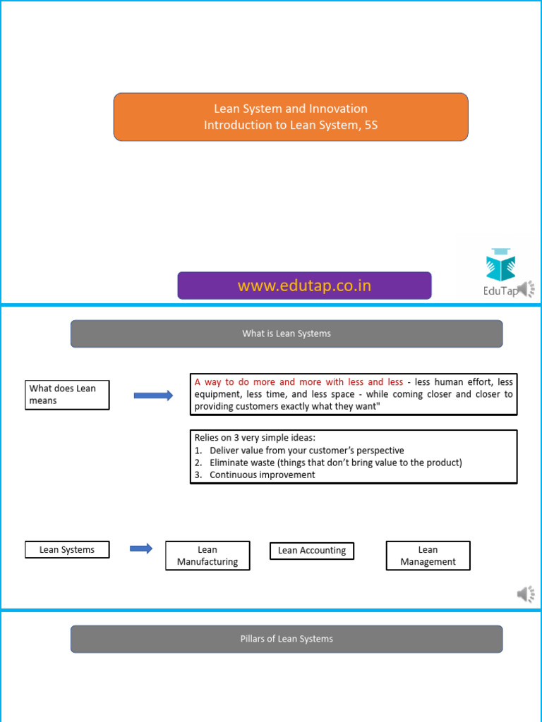 Lean Systems: Principles and Practices | PDF | Lean Manufacturing ...