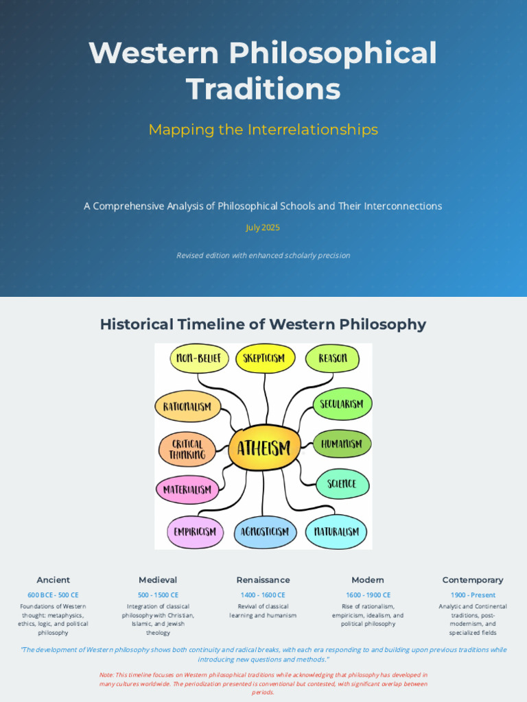 Western Philosophical Traditions Mapping the Inte 2 | PDF | Western Philosophy | Mind–Body Problem