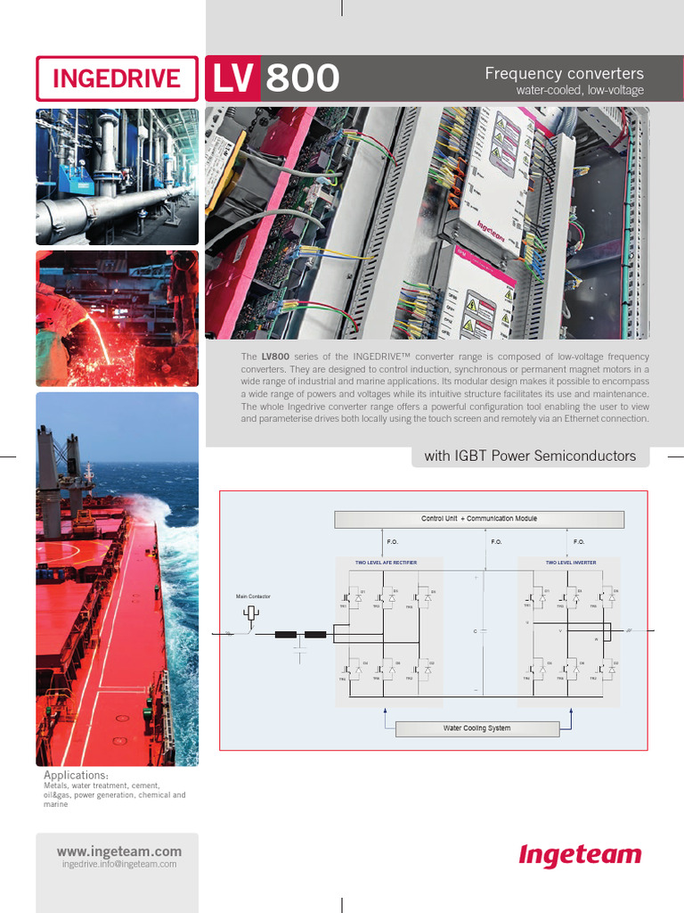 LV800 Low-Voltage Frequency Converters | PDF | Rectifier | Power Inverter