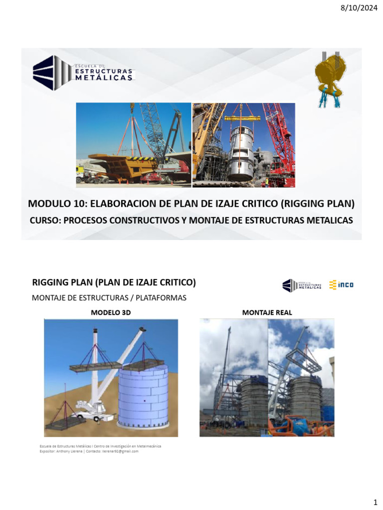 Elaboracion de Rigging Plan | PDF