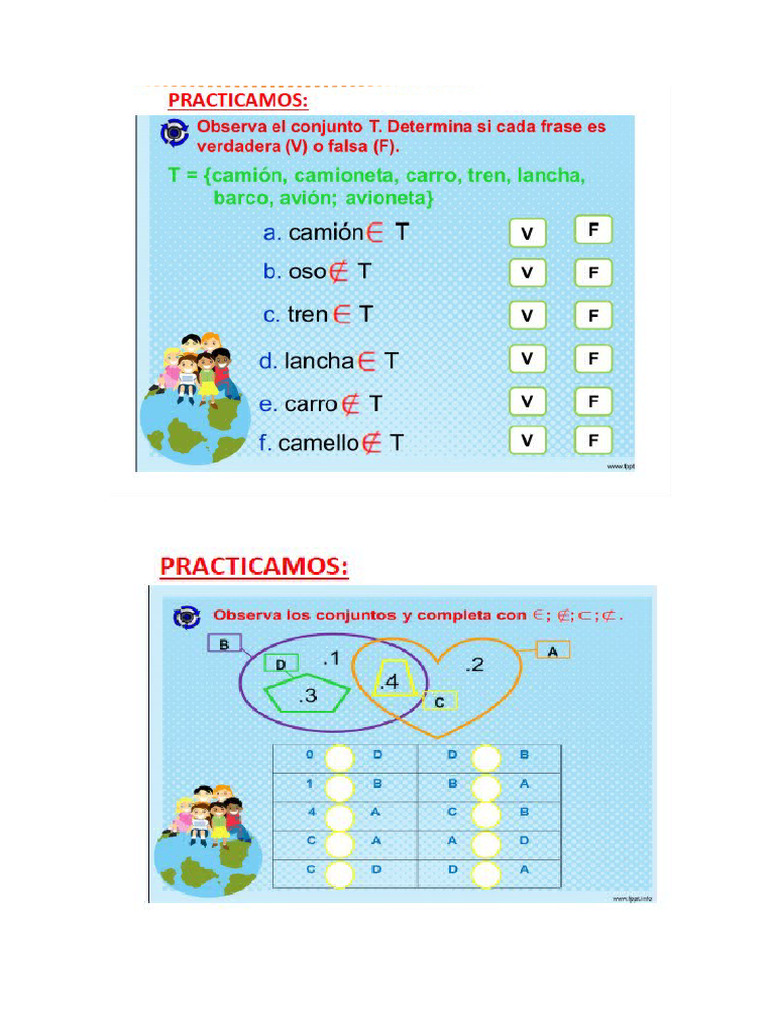Pertenece y No Pertenece | PDF