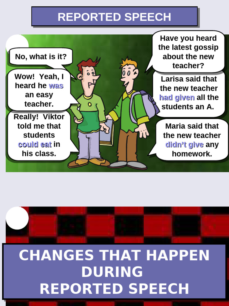 Introduction To Reported Speech | PDF | Grammar | Semantic Units