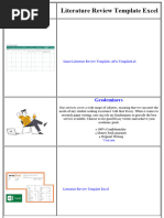 Excel Template For Literature Review | PDF | Essays | Methodology